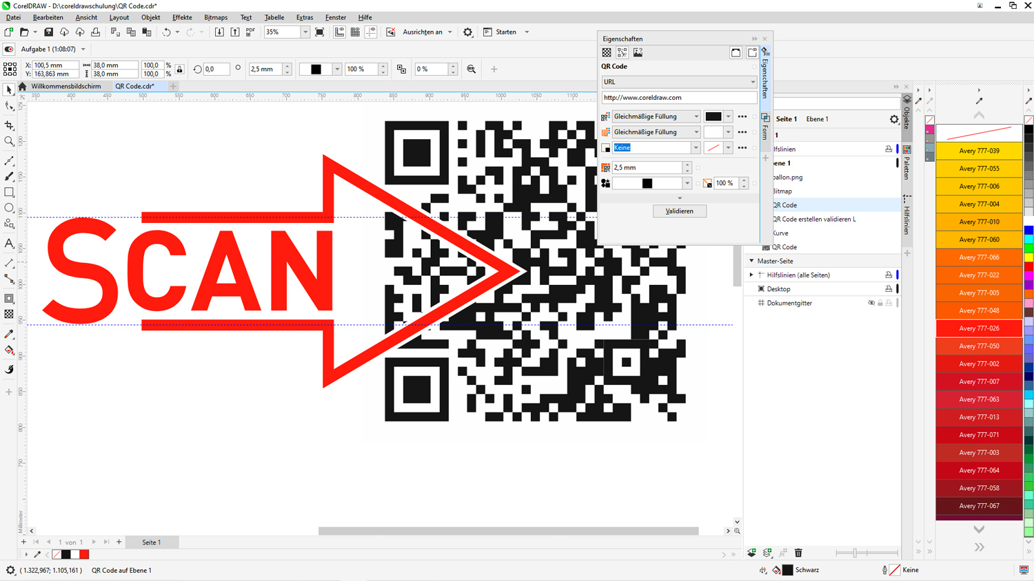 QR Code mit Logo in CorelDRAW - Werbetechnik News